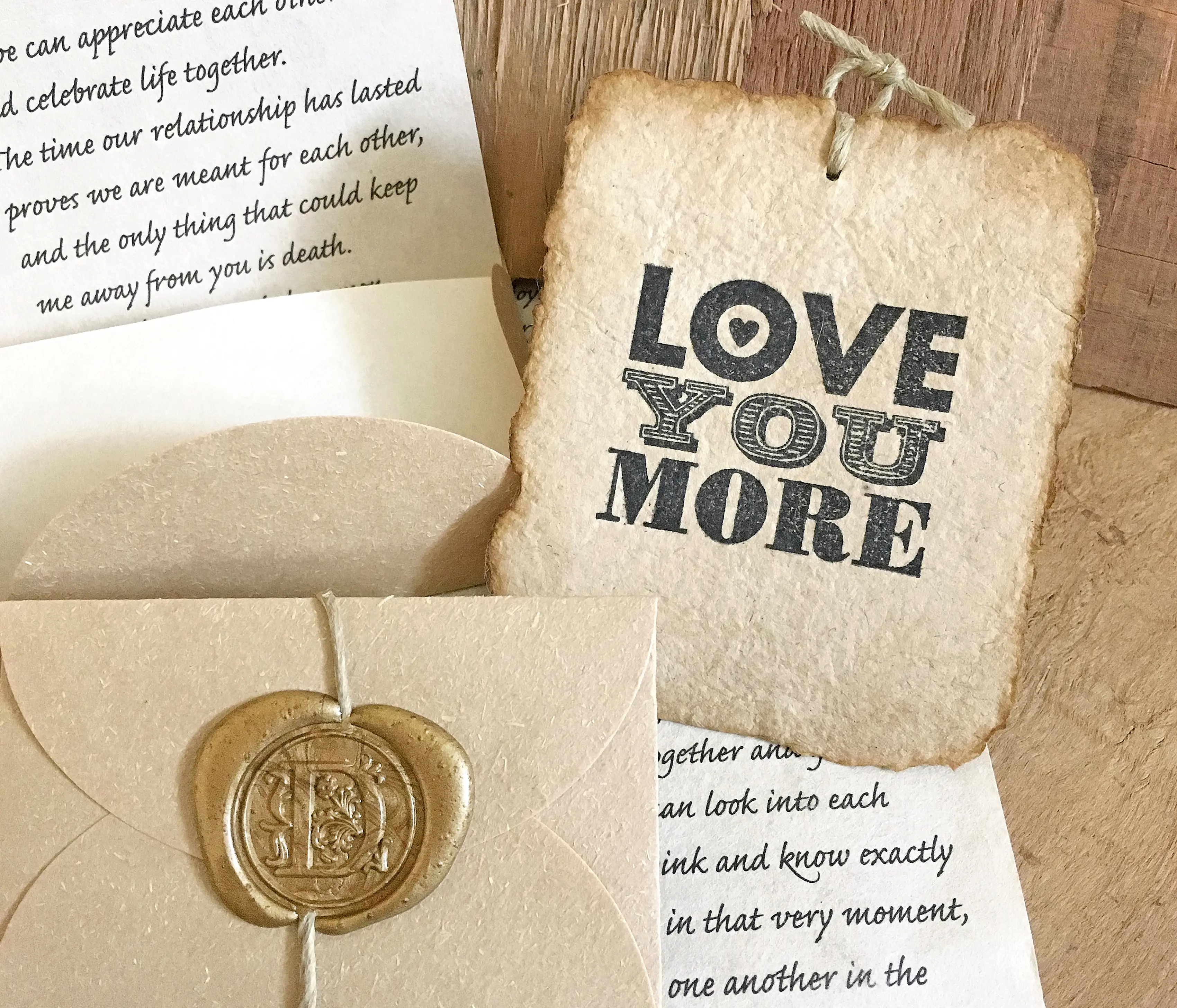 First Anniversary Gift For Wife Love You More Personalized Paper Gift 